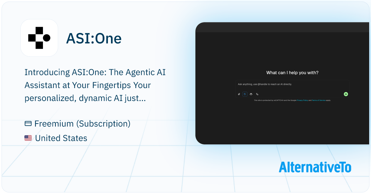 ASI:One: Is not just another chatbot, it's a whole new class of AI ...