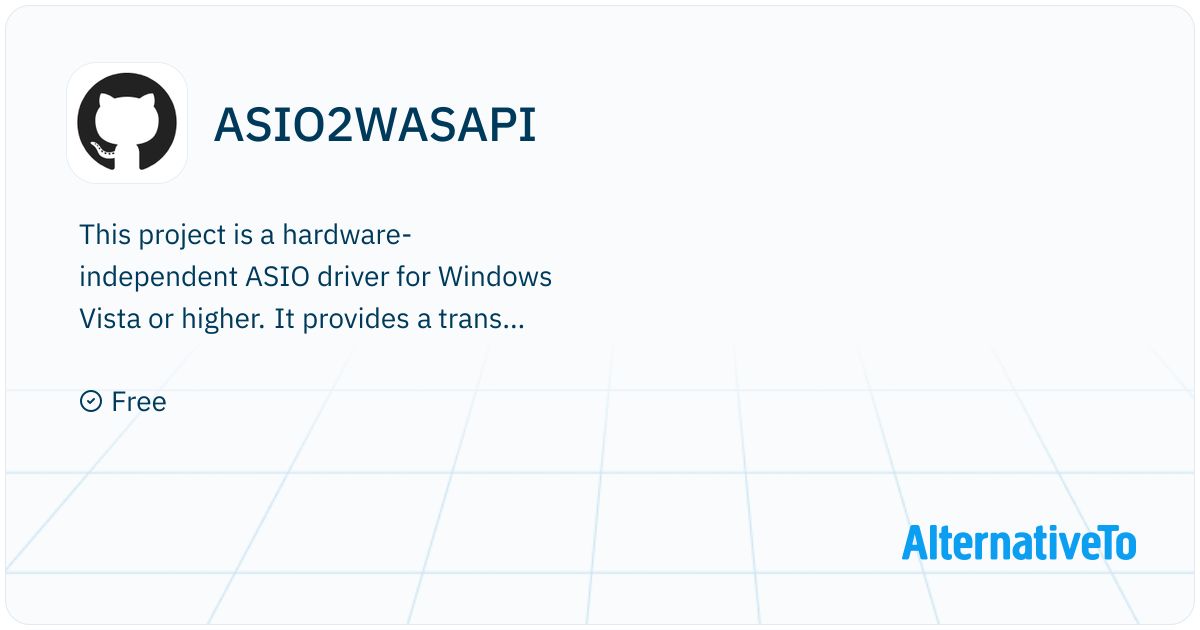 ASIO2WASAPI: A universal ASIO driver - an interface between ASIO and ...