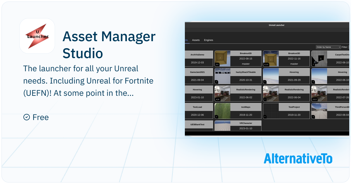 Asset Manager Studio: The Unreal Launcher for the rest of us ...