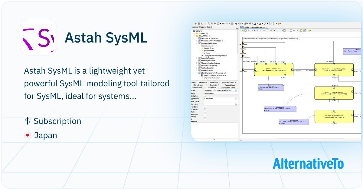 Astah SysML: Lightweight yet powerful SysML modeling tool supporting ...