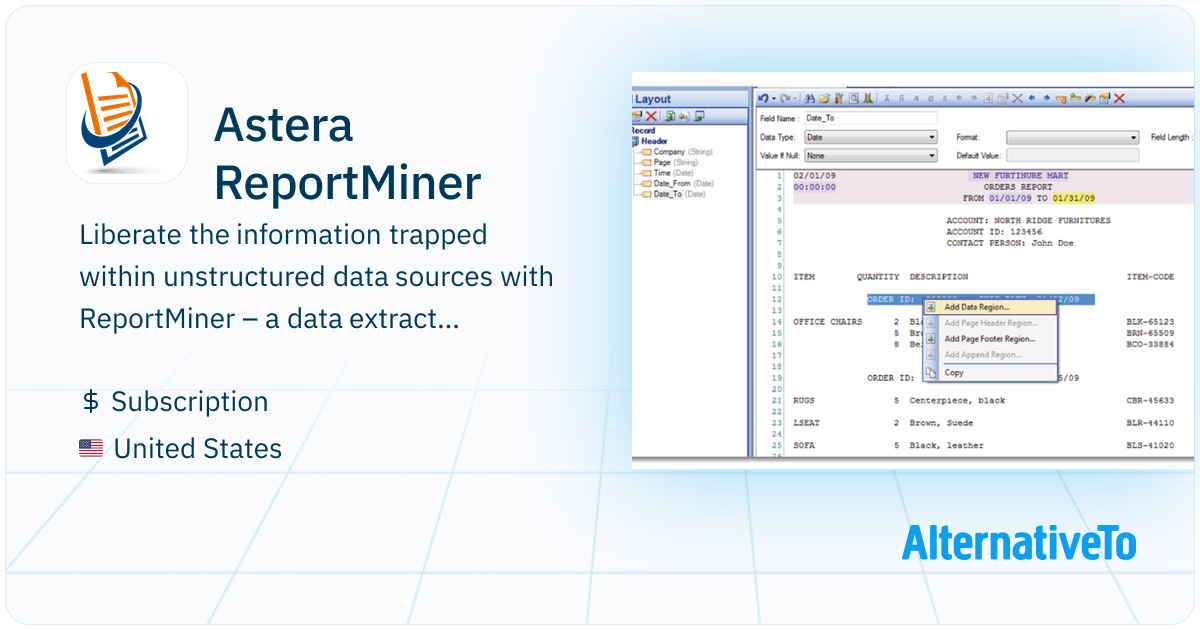 Astera ReportMiner: Enterprise-grade data extraction solution that ...