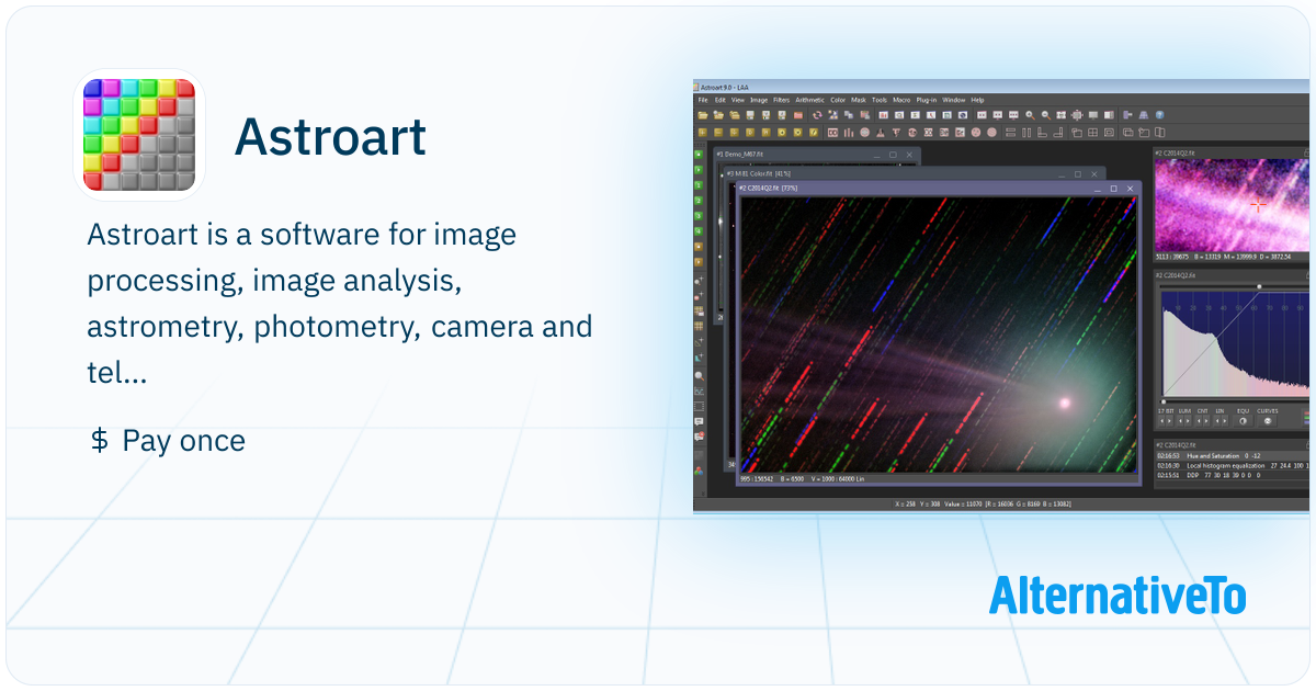 Astroart: Astronomical image processing and camera control | AlternativeTo