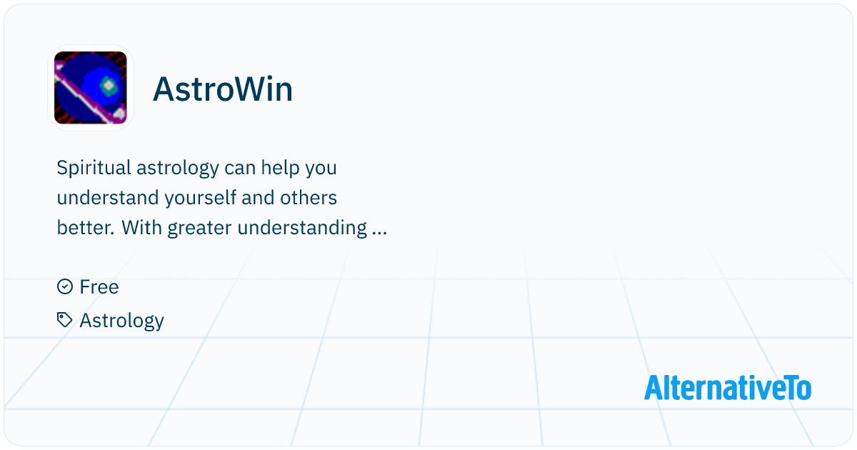 AstroWin: Spiritual astrology can help you understand | AlternativeTo