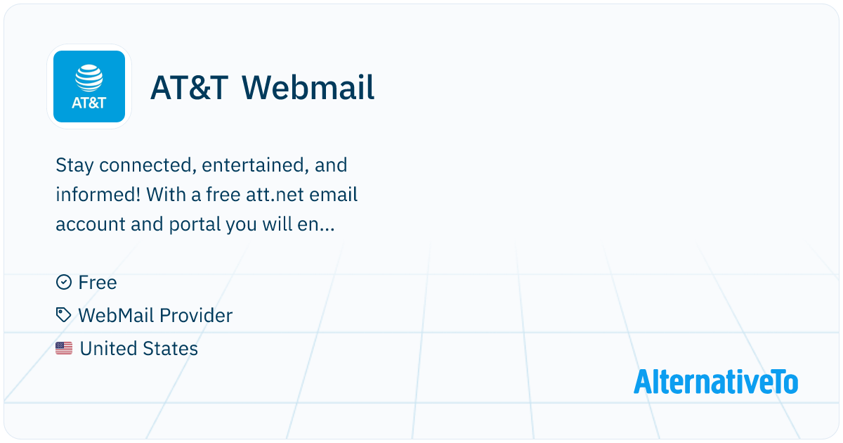 AT&T Webmail: Stay connected, entertained, and informed! | AlternativeTo