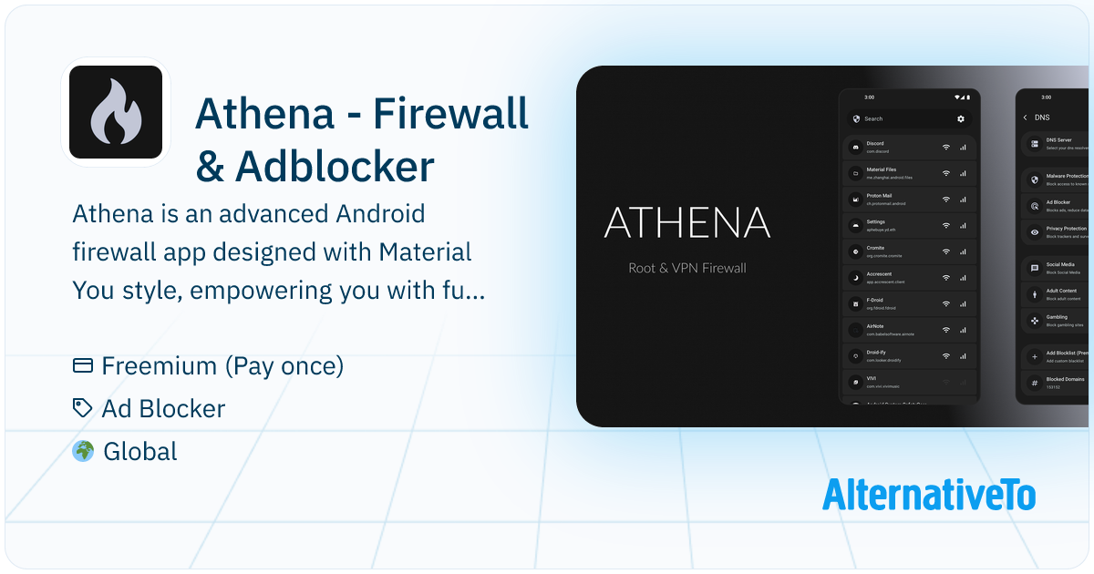 Athena - Firewall & Adblocker: Athena is a Material You (Material 3 ...