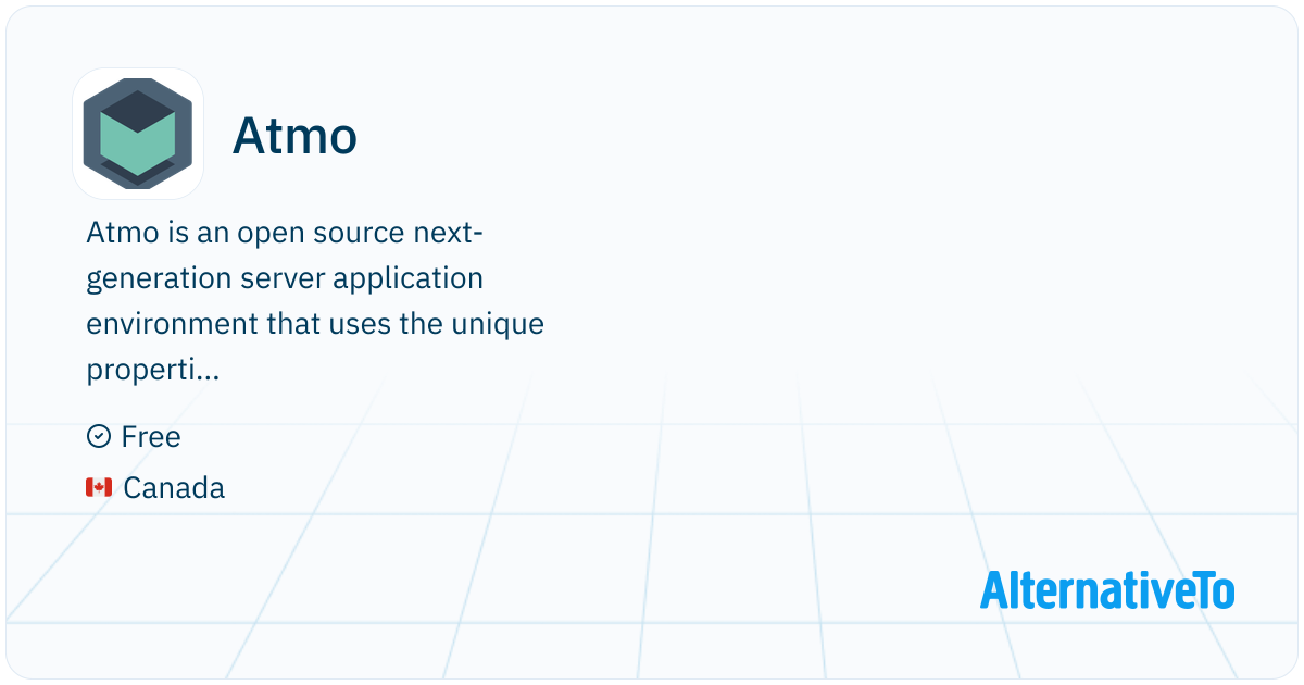 Atmo: App framework for cloud native WebAssembly | AlternativeTo