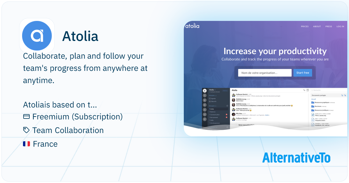 Atolia: All-in-one workplace for teams : group messaging, file sharing ...