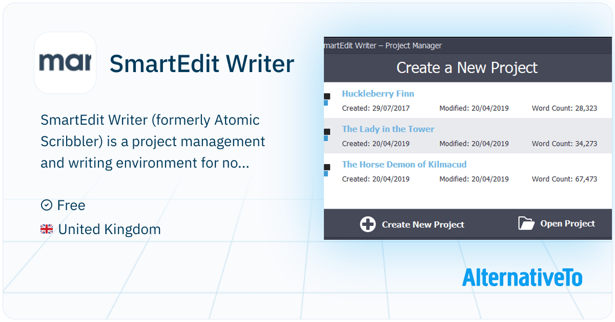 SmartEdit Writer: New software, similar to Scrivener but with an ...