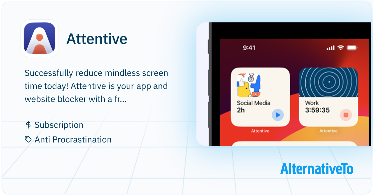 Attentive: Is your app and website blocker with a friendly guide to ...