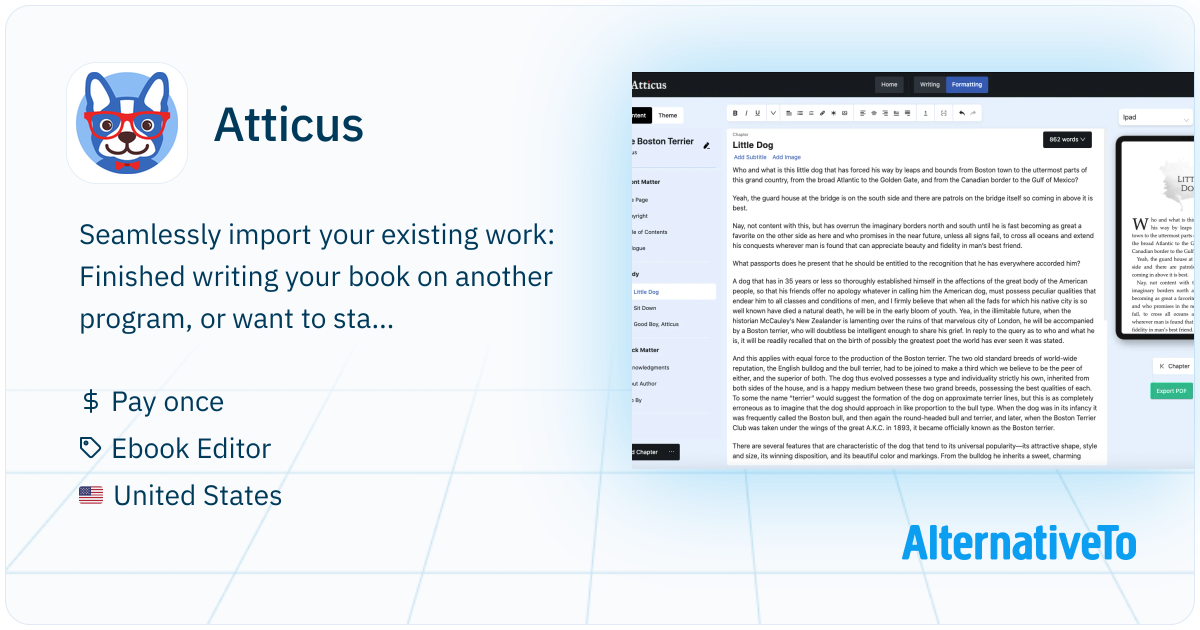 Atticus: Create professional print books and eBooks easily with the all ...