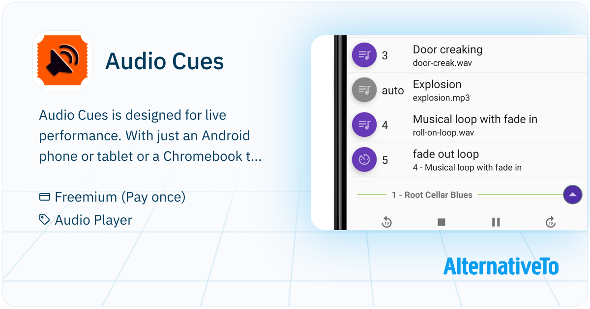 Audio Cues: Backing tracks on cue for live performance. | AlternativeTo