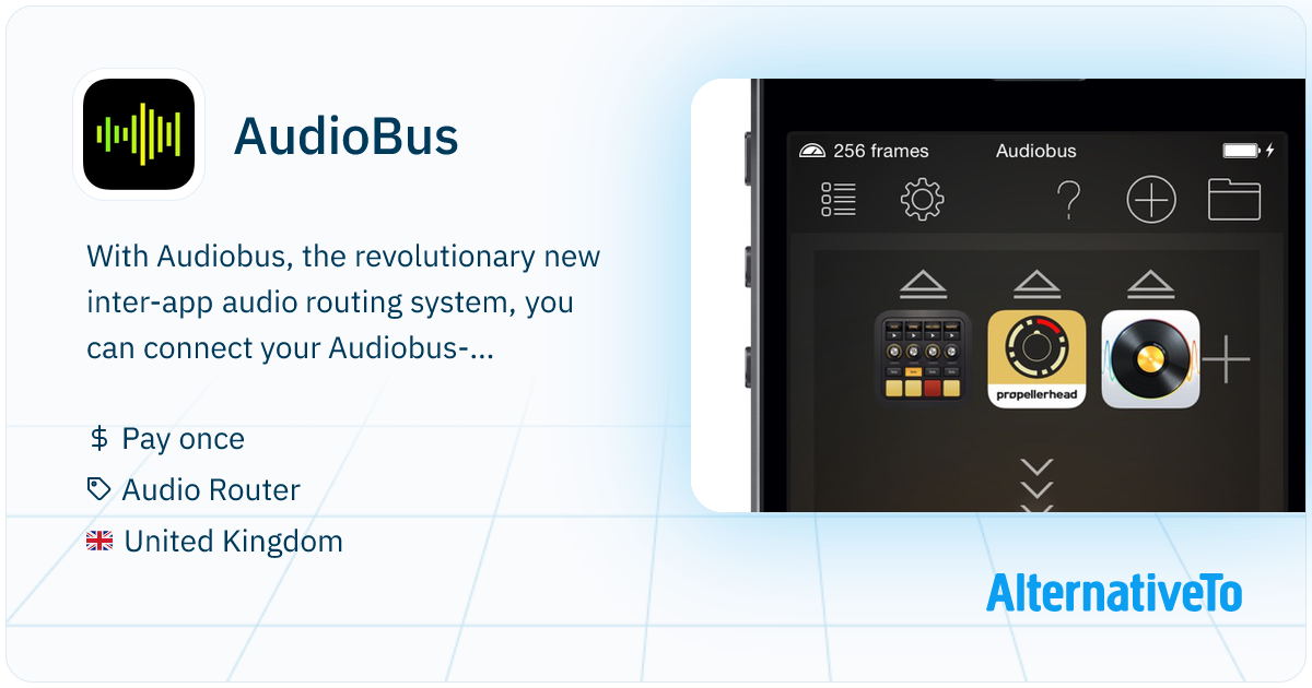 AudioBus: With Audiobus, the revolutionary new inter-app audio routing ...