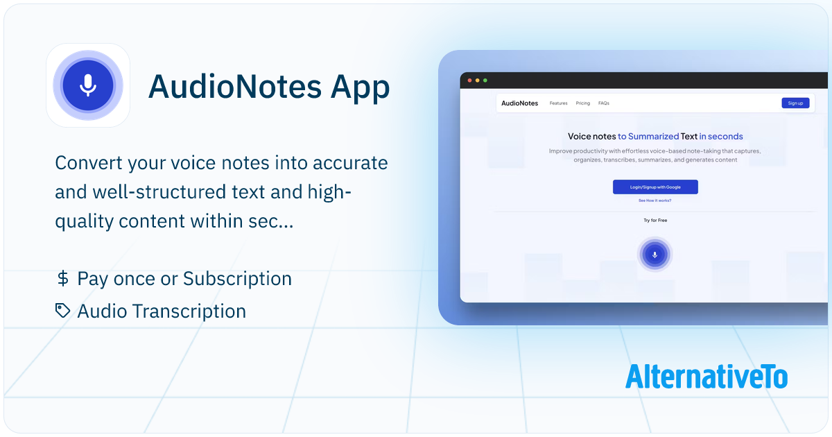 AudioNotes App: Effortlessly convert your voice notes into clear text ...