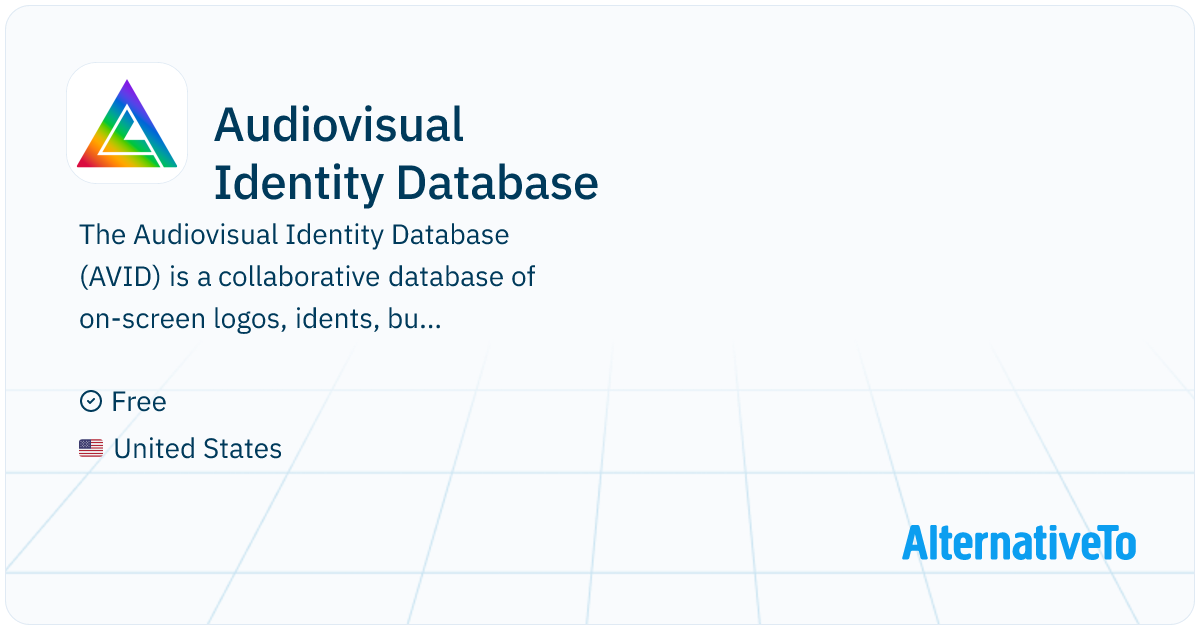 Audiovisual Identity Database: The Audiovisual Identity Database (AVID) is a | AlternativeTo
