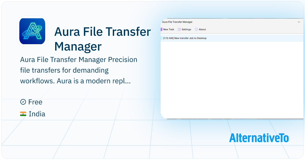 Aura File Transfer Manager: VB.NET WinForms application designed for ...