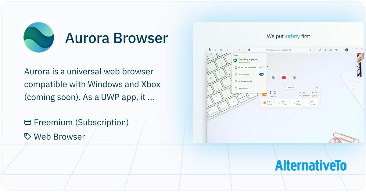 Aurora Browser: Universal web browser for Windows and Xbox | AlternativeTo