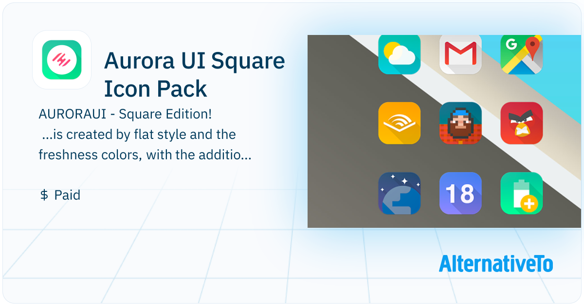 Aurora UI Square Icon Pack: AURORAUI - Square Edition! | AlternativeTo
