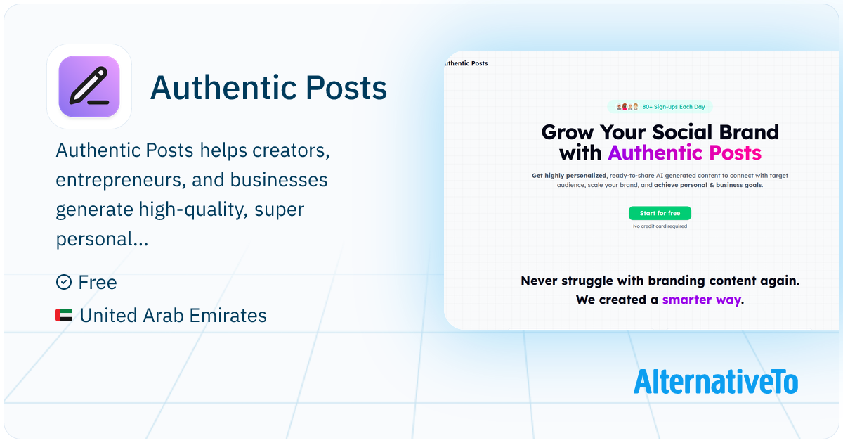 Authentic Posts: Get highly personalized, authentic AI-generated ...