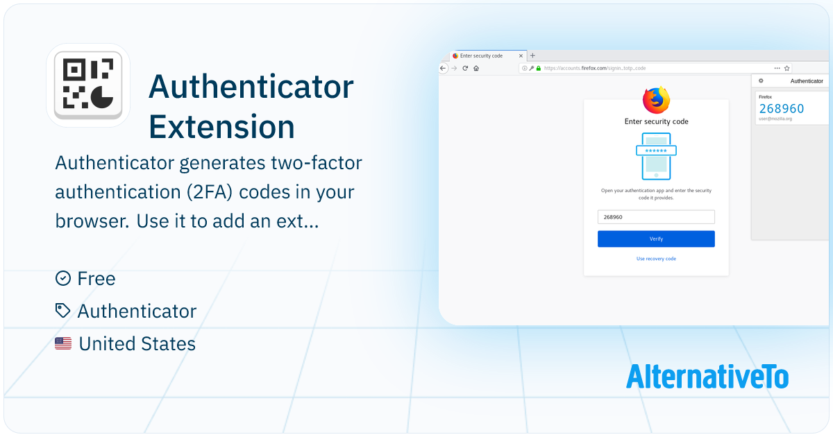 Authenticator Extension: Authenticator generates 2-Step Verification ...
