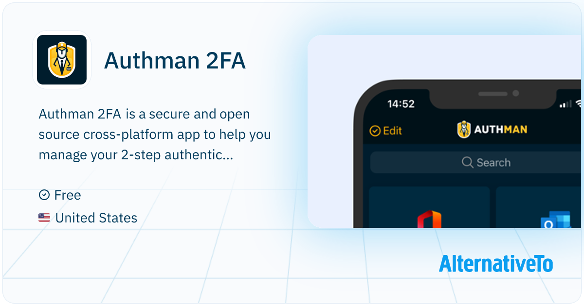 Authman 2FA: Authman helps you manage your 2-step authentication tokens ...