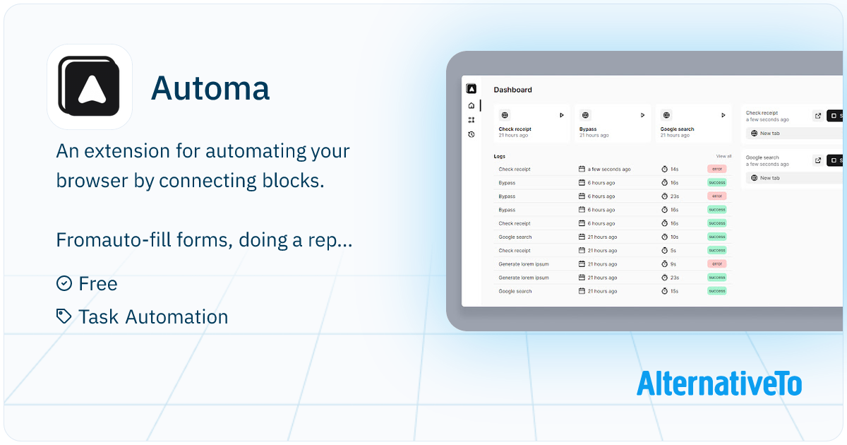 Automa: A Chrome extension for automating your browser by connecting ...