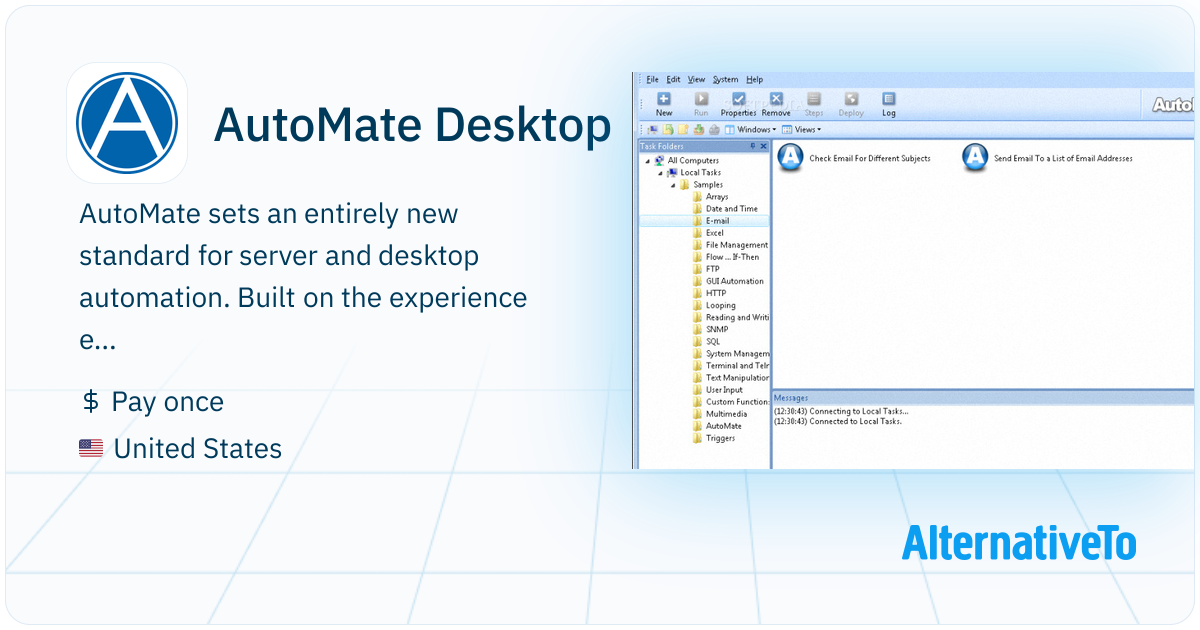 AutoMate Desktop: Small-scale robotic process automation for desktop ...