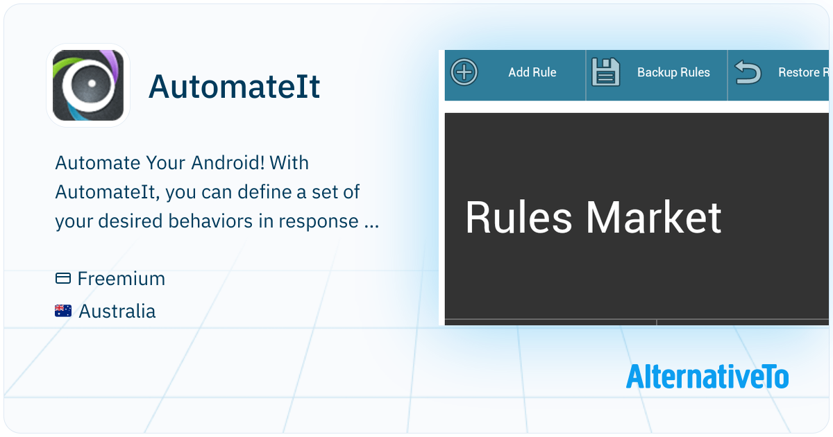 AutomateIt: Automate Your Android! | AlternativeTo