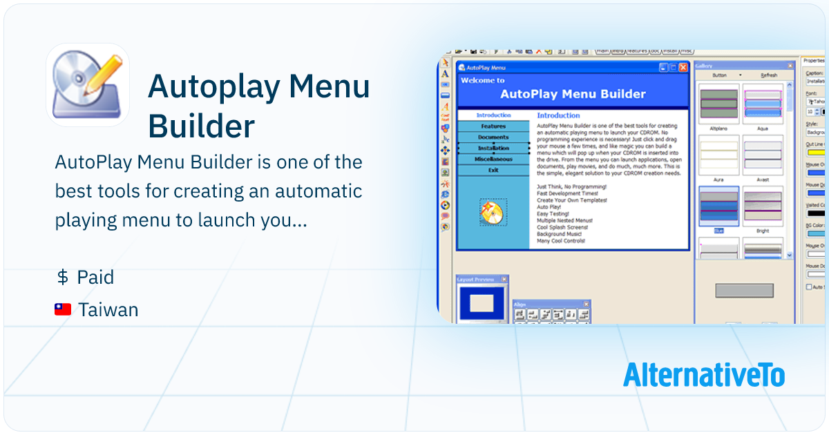 Autoplay Menu Builder: AutoPlay Menu Builder is one of the best tools ...