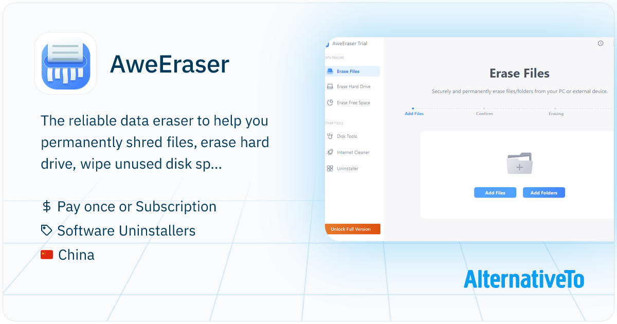 AweEraser: The reliable data eraser to help you permanently shred files ...