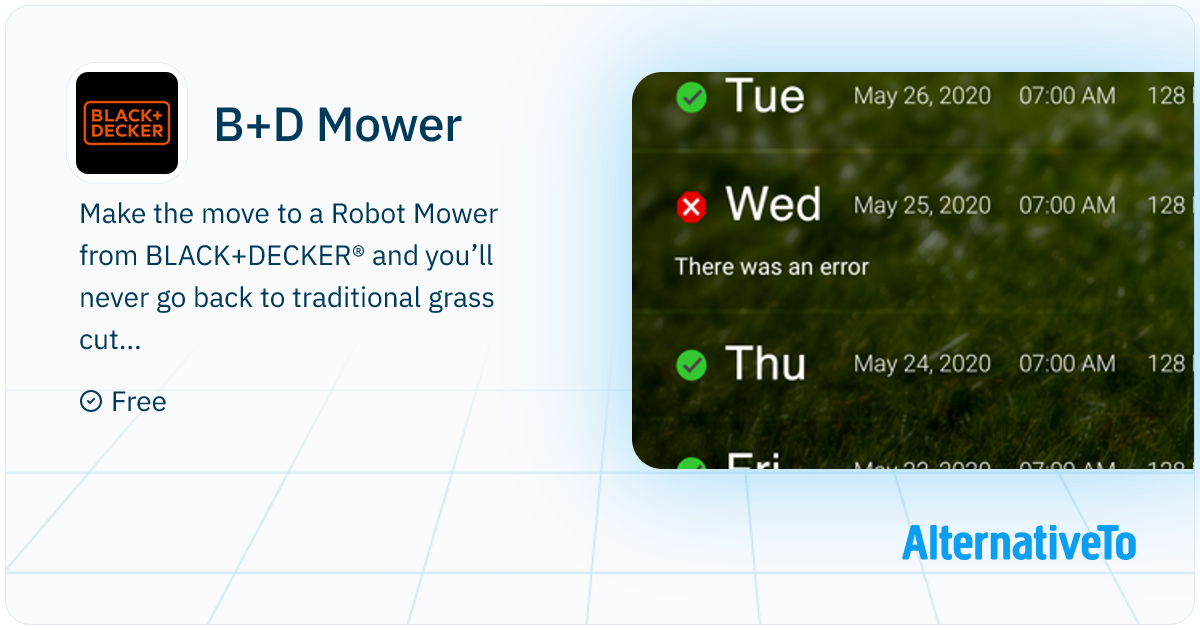 B+D Mower: Make the move to a Robot Mower from | AlternativeTo