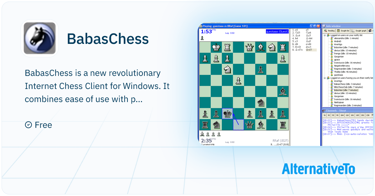 BabasChess: New revolutionary Internet Chess | AlternativeTo