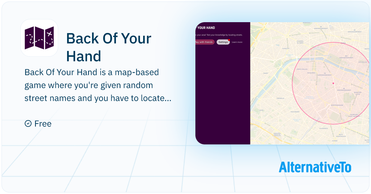 Back Of Your Hand: How well do you know your area? Test your knowledge ...
