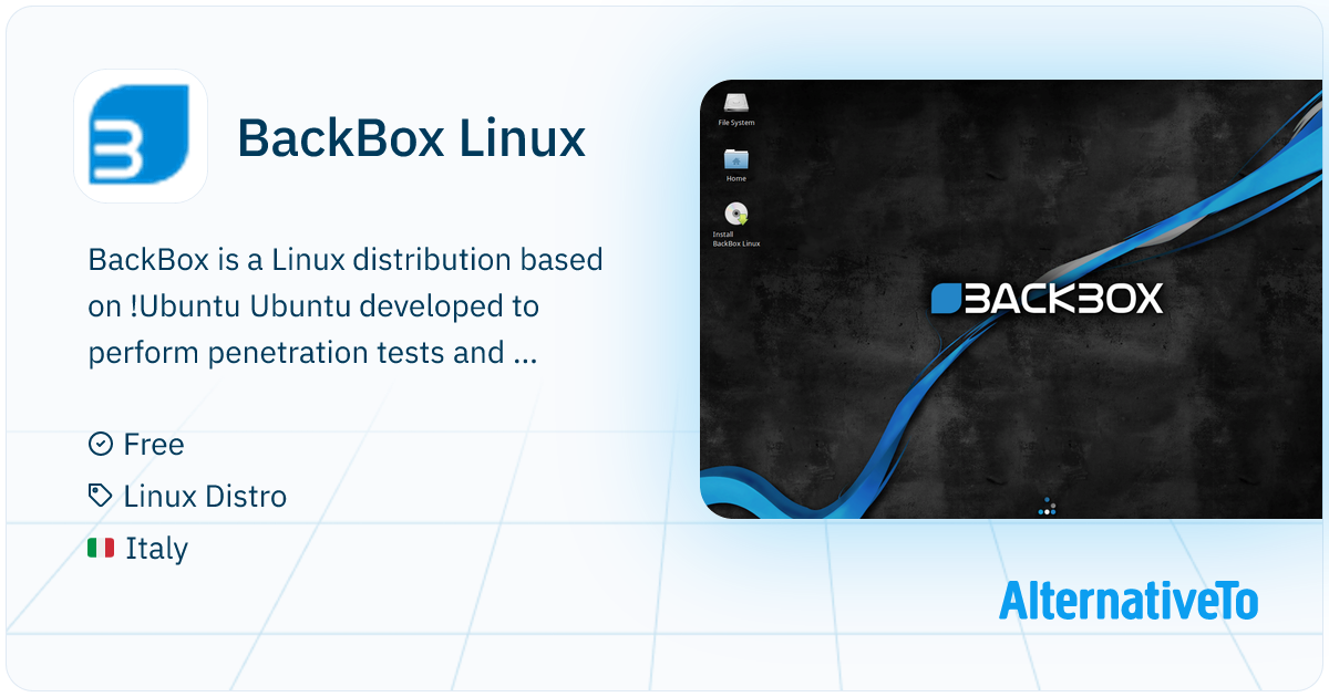BackBox Linux: BackBox is a Linux distribution based on | AlternativeTo