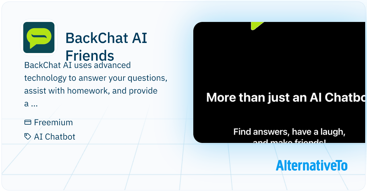 BackChat AI Friends: BackChat AI utilises this magic to not only answer ...