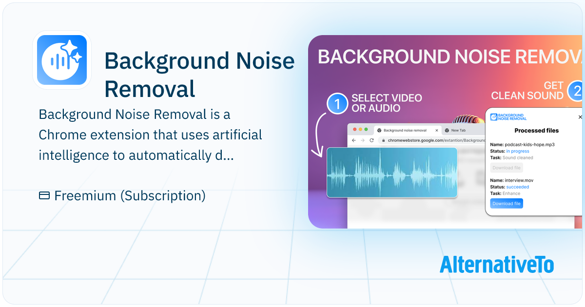 Background Noise Removal: AI-powered tool to remove background noise ...