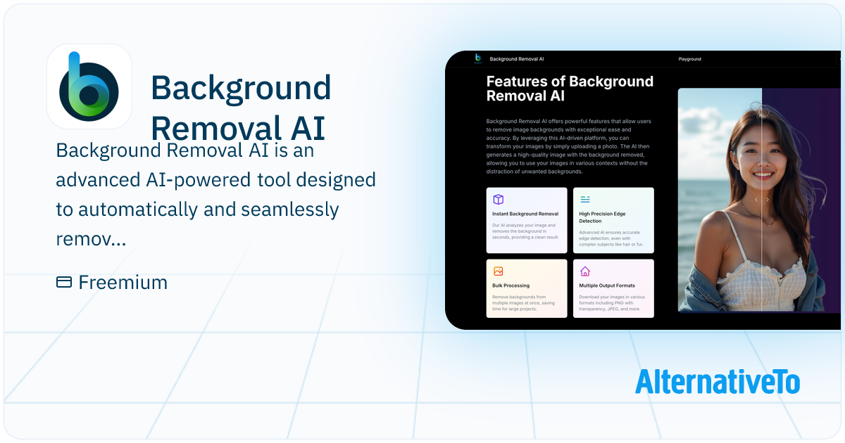 Background Removal AI: Advanced AI-powered | AlternativeTo