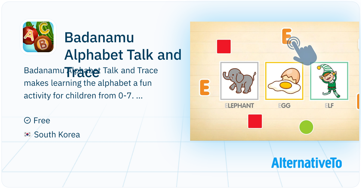 Badanamu Alphabet Talk and Trace: App that allows children from 0-7 to ...