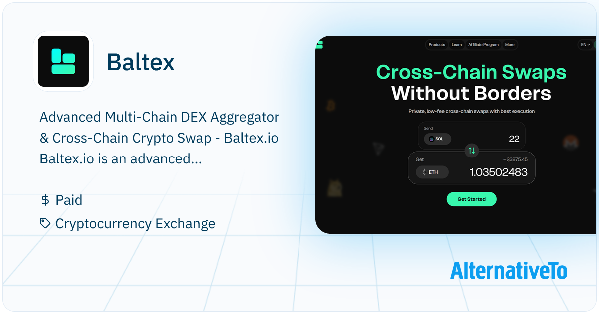Baltex: Io is a privacy-first multi-chain DEX aggregator and cross ...