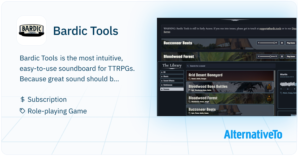 Bardic Tools: The most intuitive, easy-to-use soundboard for TTRPGs ...