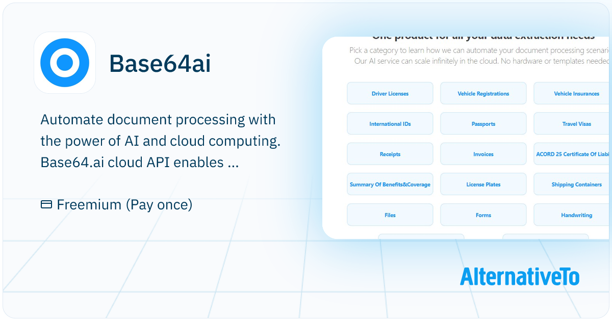 Base64ai: Automate document processing with the power of AI and cloud ...