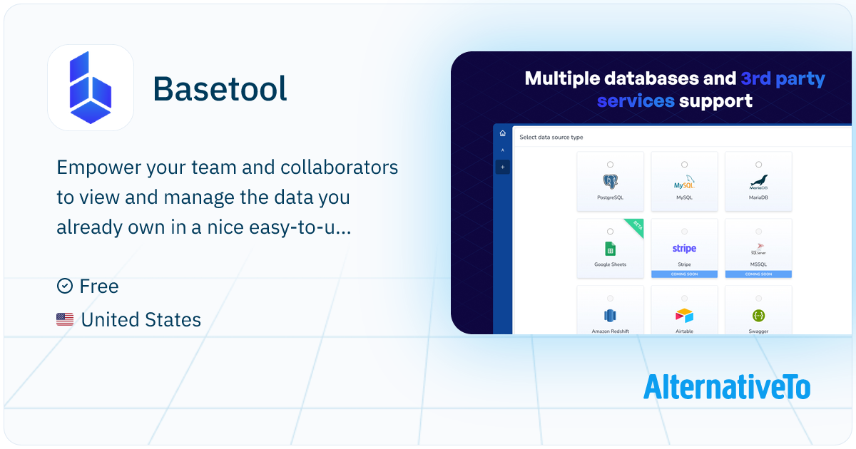 Basetool: Open-source internal tool framework. View and manage the data ...