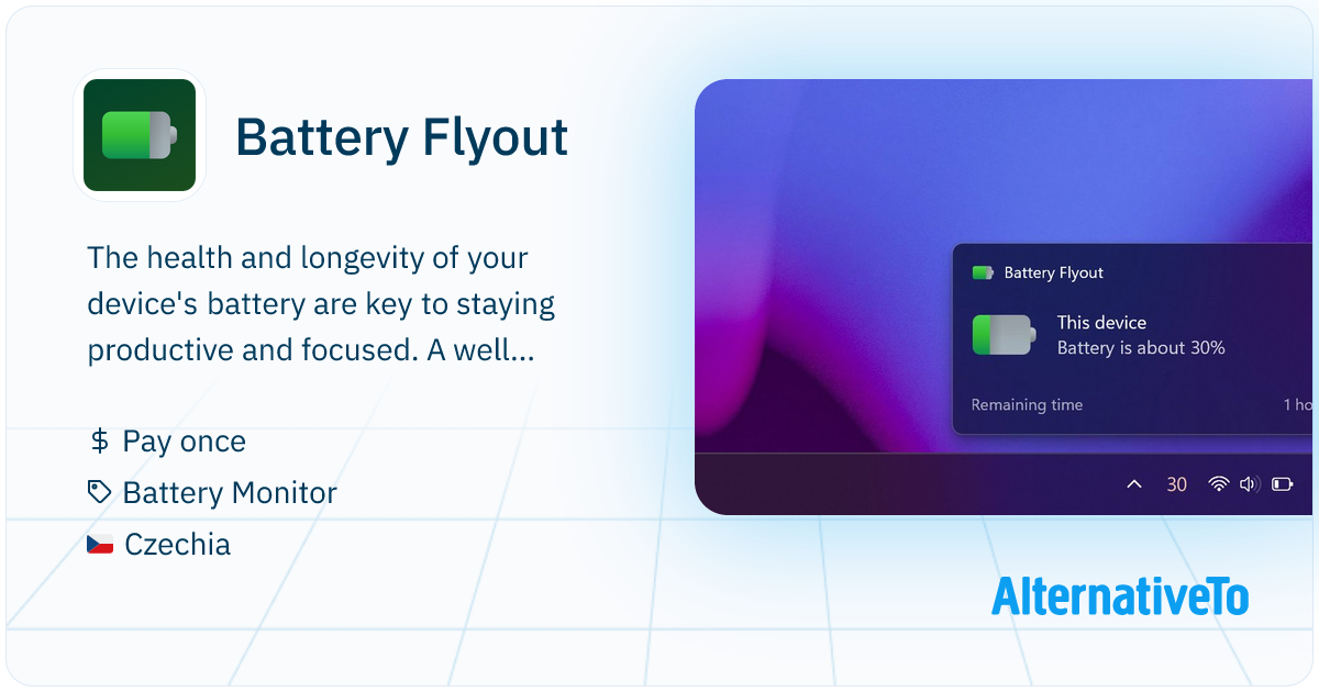 Battery Flyout: The health and longevity of your device's | AlternativeTo