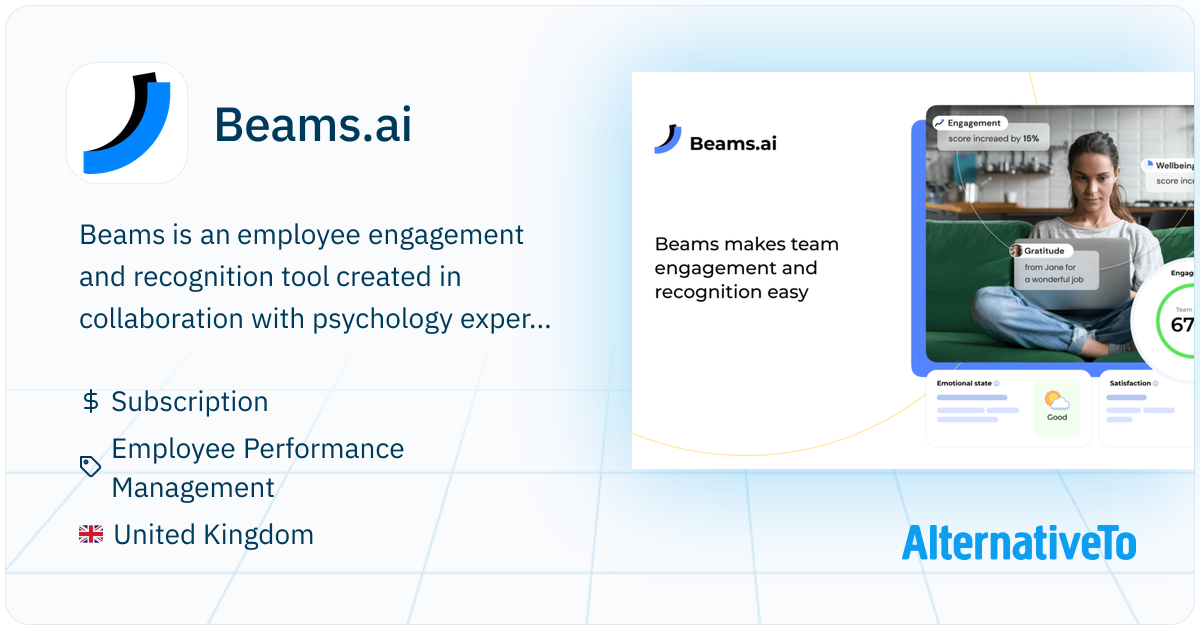 Beams.ai: Beams is an employee engagement and recognition | AlternativeTo