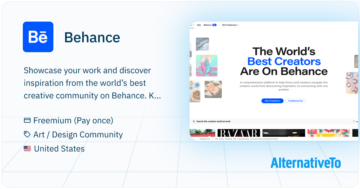 Behance: Showcase, connect, and hire on a global platform | AlternativeTo
