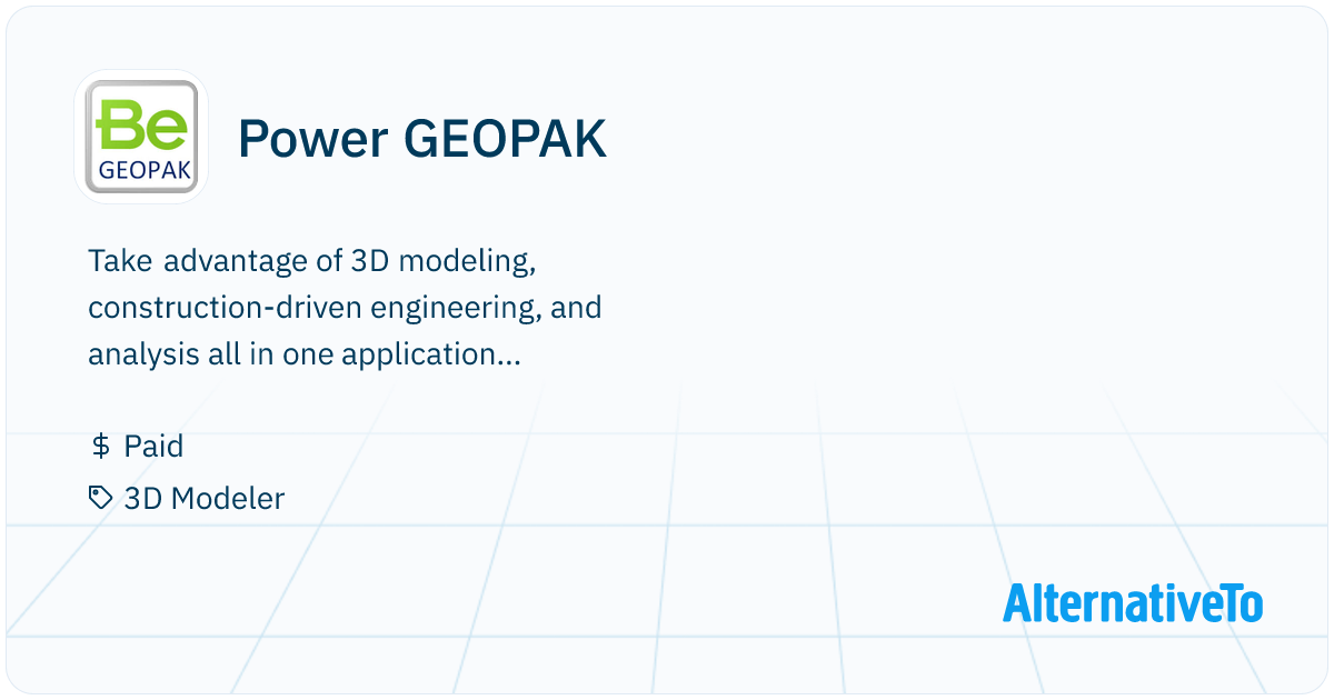 Power GEOPAK: Road Design and Analysis Software | AlternativeTo