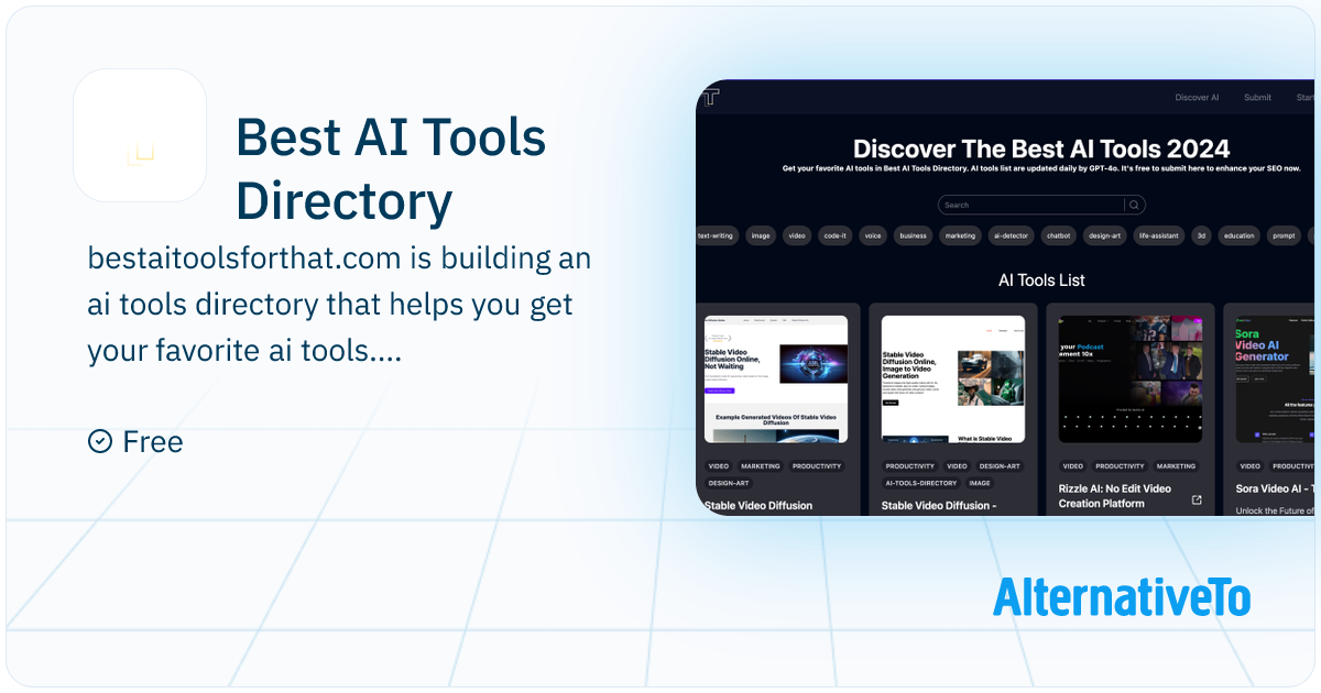 Best AI Tools Directory: Discover the top AI tools of 2024 with the ...