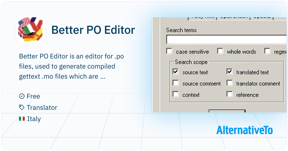 Better PO Editor: Editor for | AlternativeTo