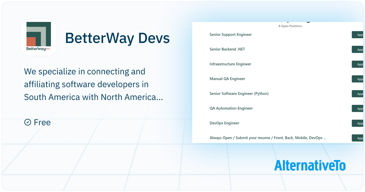 BetterWay Devs: The remote job you dream with the local benefits you ...