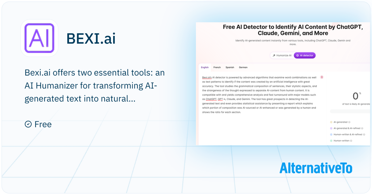 BEXI.ai: Instantly detect AI content and reduce AI detection rates to ...