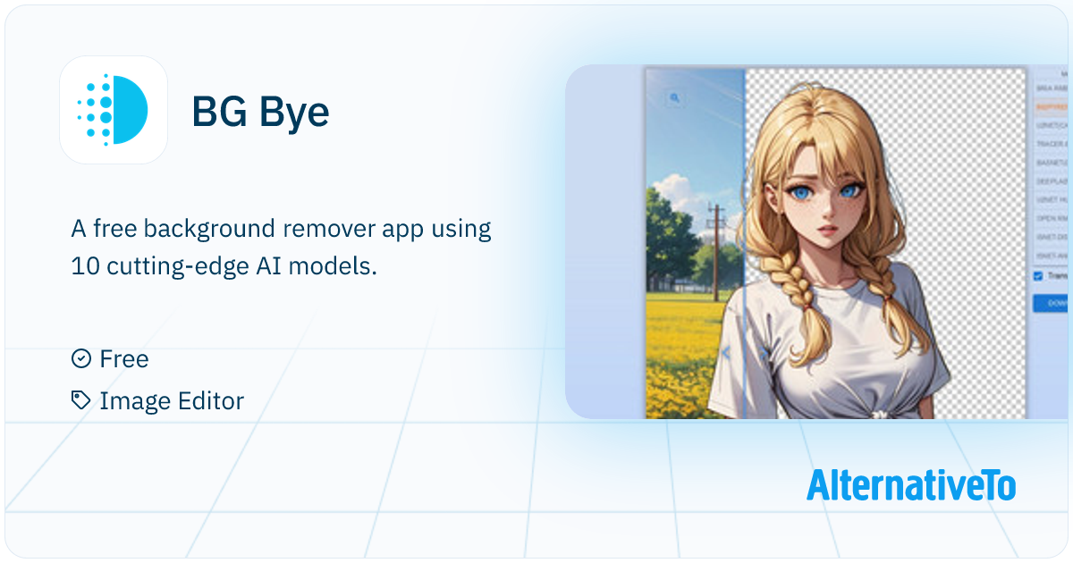 BG Bye: A free background remover app using 10 cutting-edge AI models ...